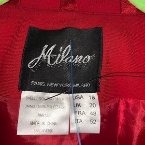 Milano | Jackets & Coats | Gorgeous Nwt Milano New York Red Blazer Sz 8 ...